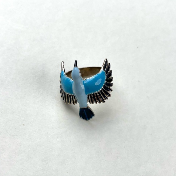 Jewelry | Blue Bird Silver Ring | Poshmark